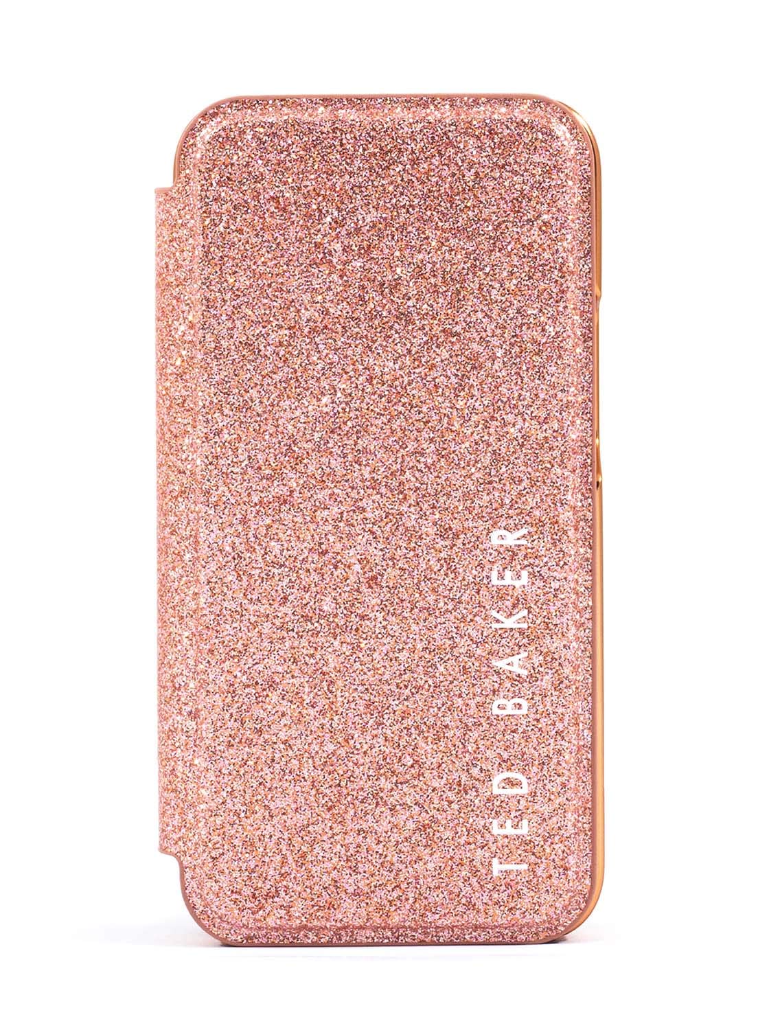Ted Baker DIAMOY Mirror Case for iPhone 12 Pro Max - Rose Gold Glitter