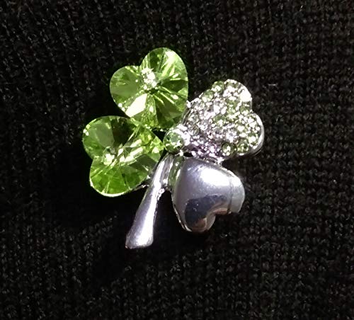 Trafford2009MU Green Shining Shamrock St Patrick's Day Celtic Ireland Enamel Pin Badge Brooch
