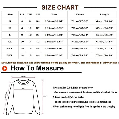 Womens Cute Christmas 3d Print Tops Autumn and Winter Fashion Pullover Long Sleeve Round Neck Sweatshirt