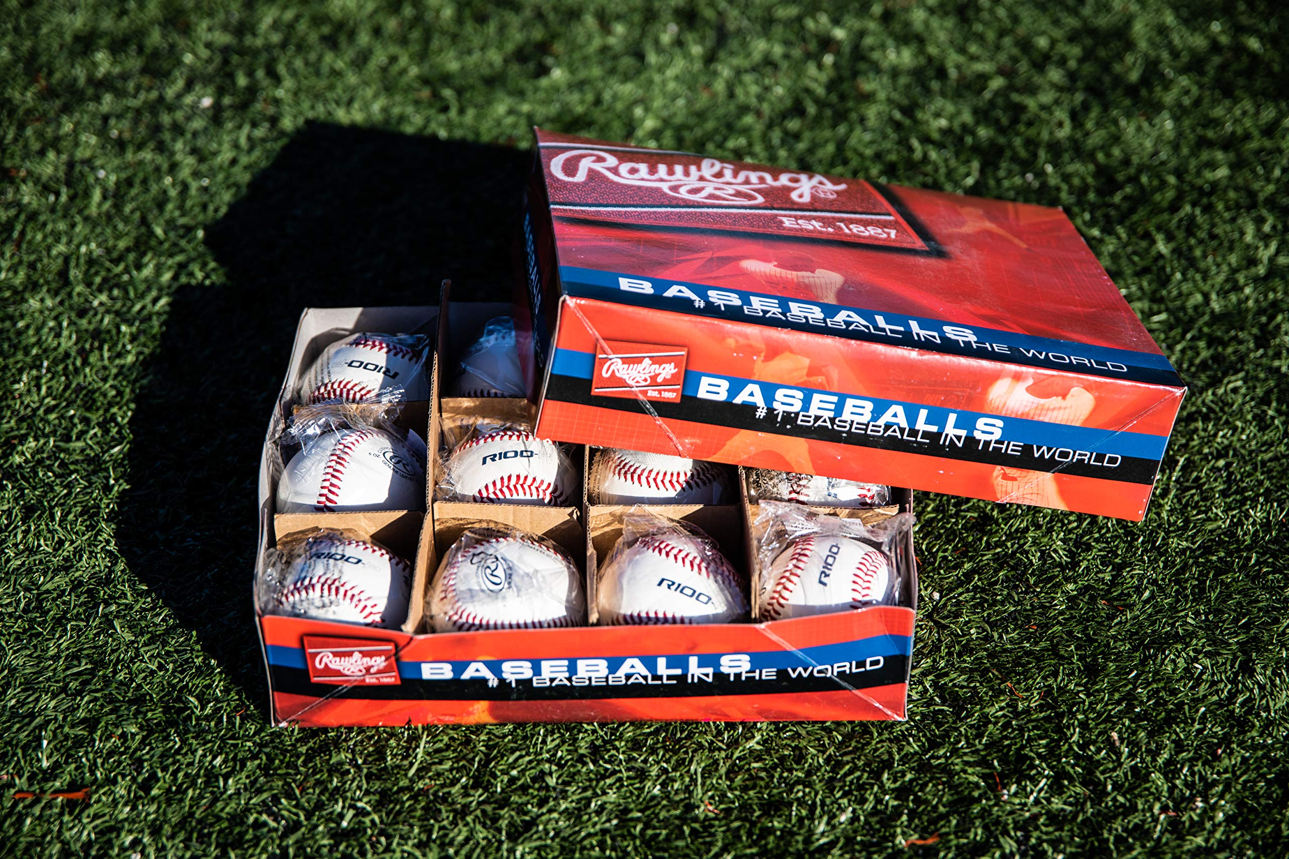 Rawlings | RAISED SEAM Practice Baseballs | R100-P | High School/Youth | 12 Count