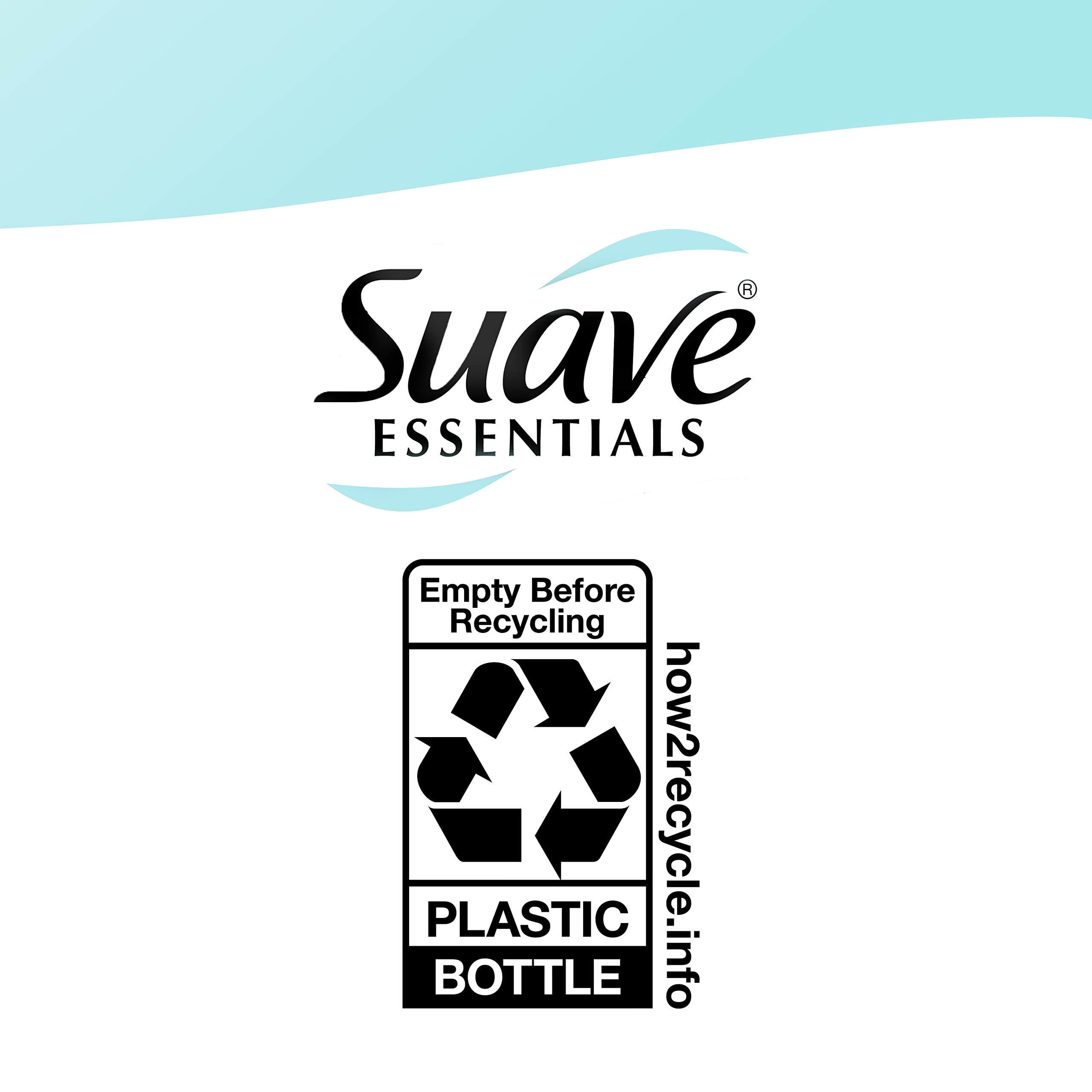 Suave Essentials Moisturizing Shampoo for Dry Hair Ocean Breeze with Sea Algae Extract and Vitamin E 30 oz, Pack of 6
