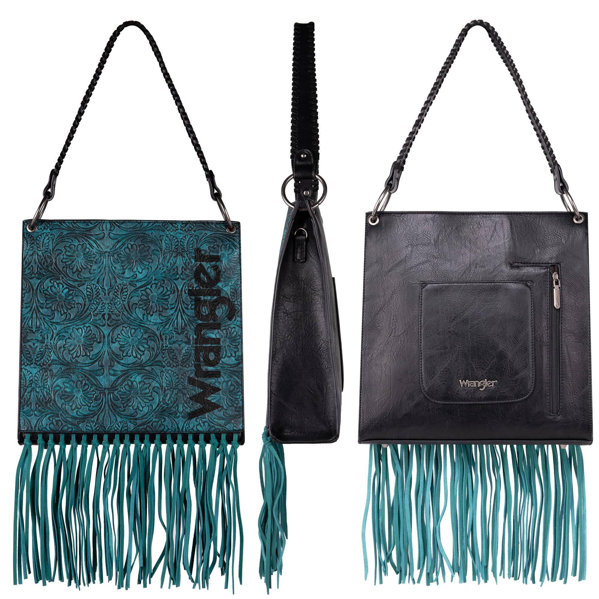 Wrangler Western Shoulder Bag Tooling Purses for Women with Crossbody Strap B2B-WG45G-918-TQ