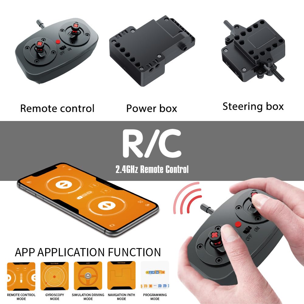 RiceBlock Ford Raptor RC Block Set with Handheld Controller, Speed and Sports Car for Boys Aged 8-12 Years, 443 Pieces.…