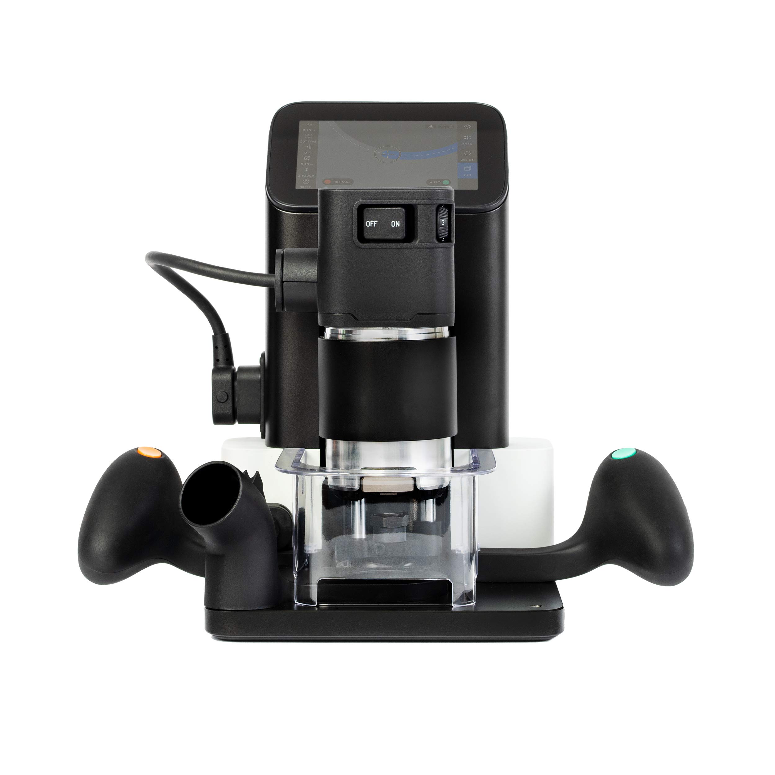 Shaper Origin Handheld CNC Router - CNC Level Precision Cutting - Portable - SO1-NN - Inlays, Custom Joinery, Engraving, Lettering, Fine Woodworking, Depth Control + Router Bits, Tape and Systainer