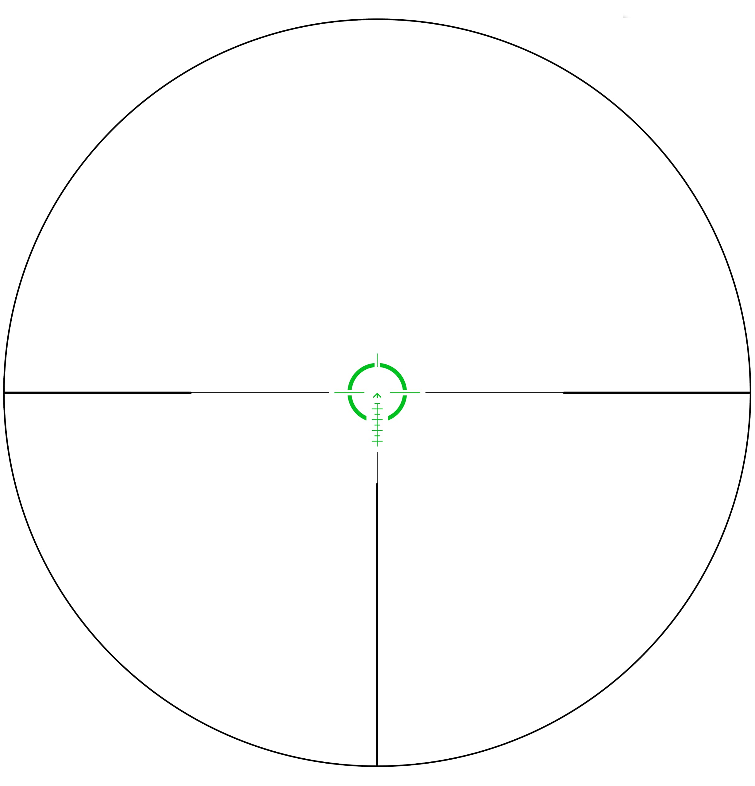 Swampfox Trihawk 3x30 Prism Scope, Green MOA Reticle