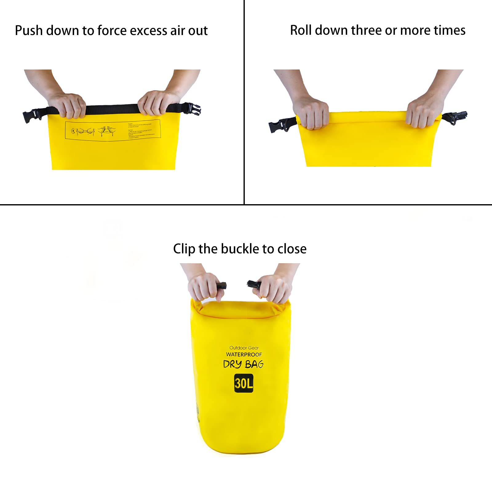 Waterproof bag,Dry Bags for Kayaking Waterproof,Dry Bag Backpack with Waterproof Phone Case,for Kayaking,Boating,Beach,Rafting,Swimming,Hiking(Yellow)