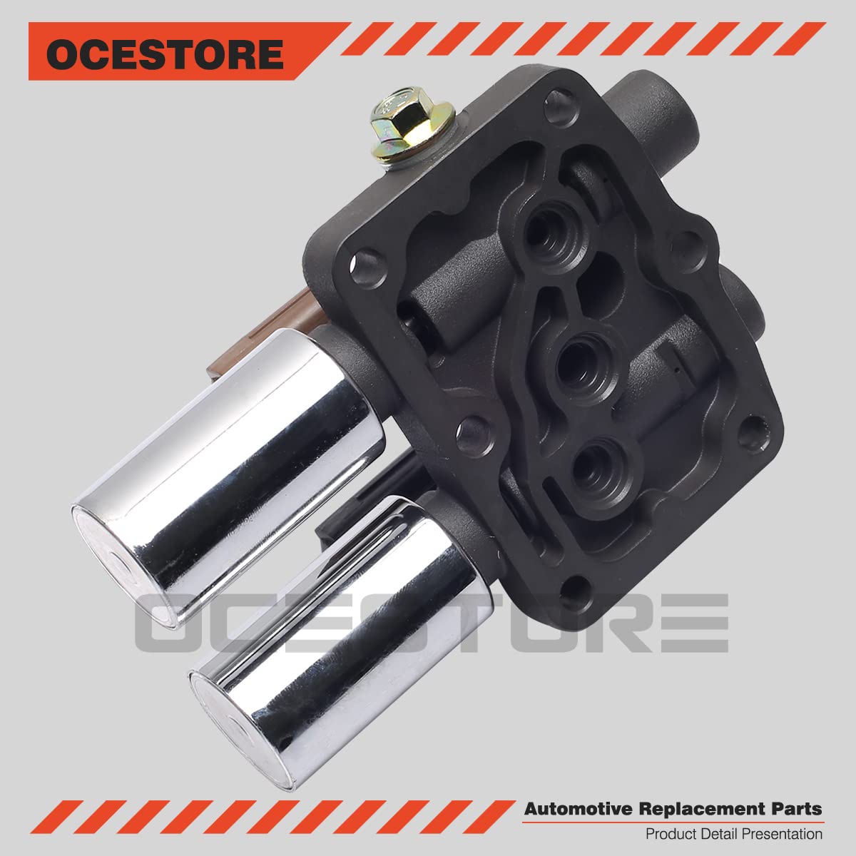 Transmission Dual Linear Solenoid with 1PCS Gasket and 3PCS O-Rings Replacement for Ac-Cord Odyssey Pi-lot Prelude/CL TL MDX - Replaces Part# 28250-P6H-024 28250P6H024