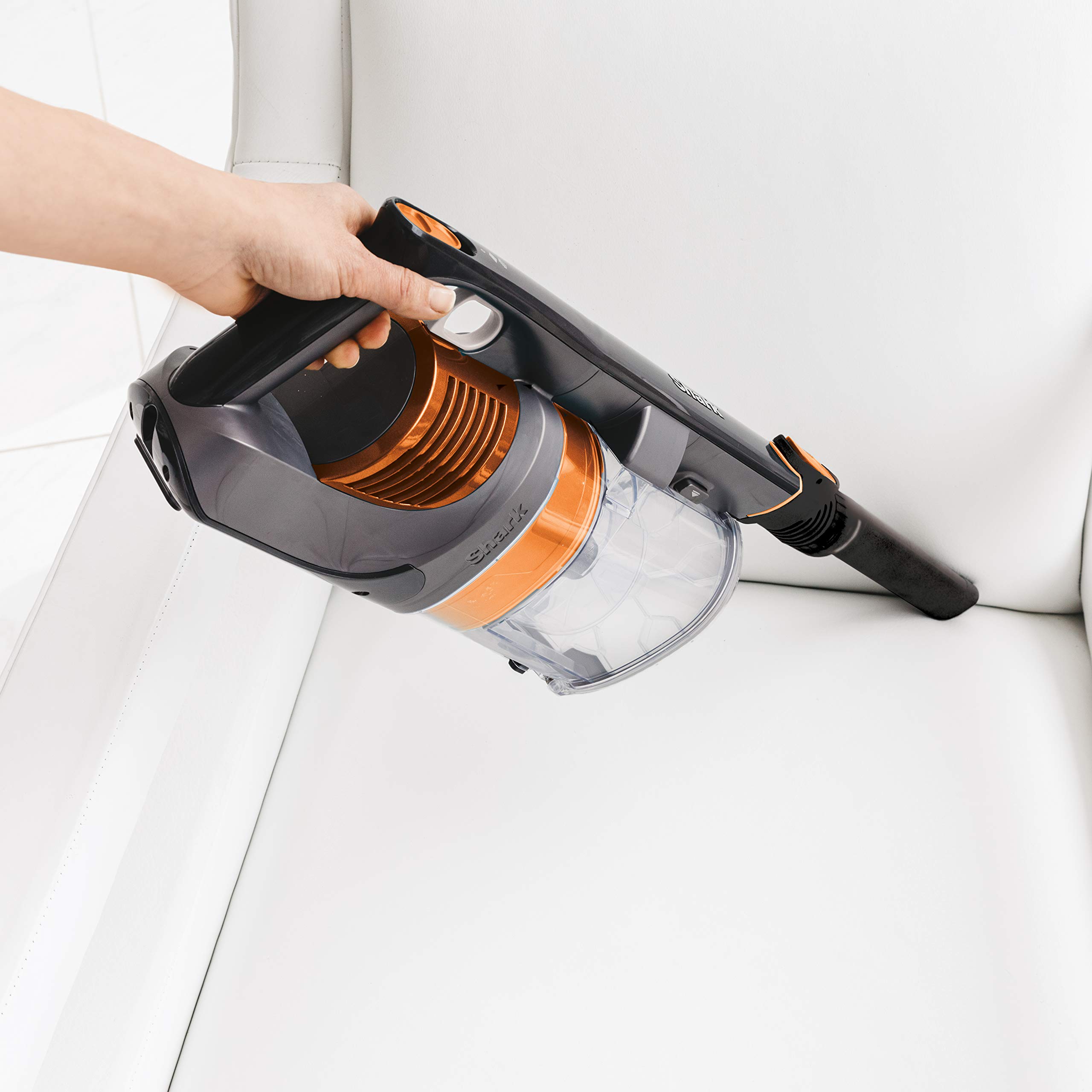 Shark Rocket Lightweight Cordless Stick Vacuum (IX140 Orange) (Renewed)