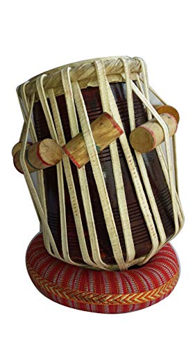 SHREYAS Student Tabla Drum Set, Basic Tabla Set, Steel Bayan, Dayan & Book, Hammer, Cushions & Cover - Perfect Tablas for Students and Beginners on Budget (PDI-IB) Tabla Drums, Indian Hand Drums