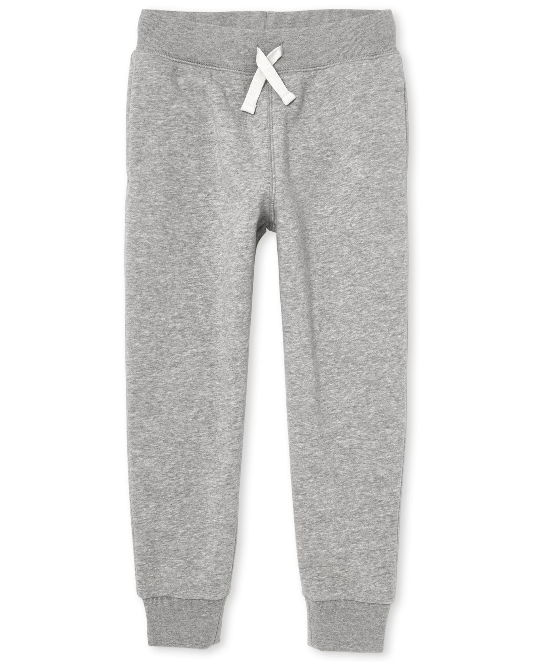 The Children's Place Boys' Active Fleece Jogger Sweatpants, Smoke Single, Medium