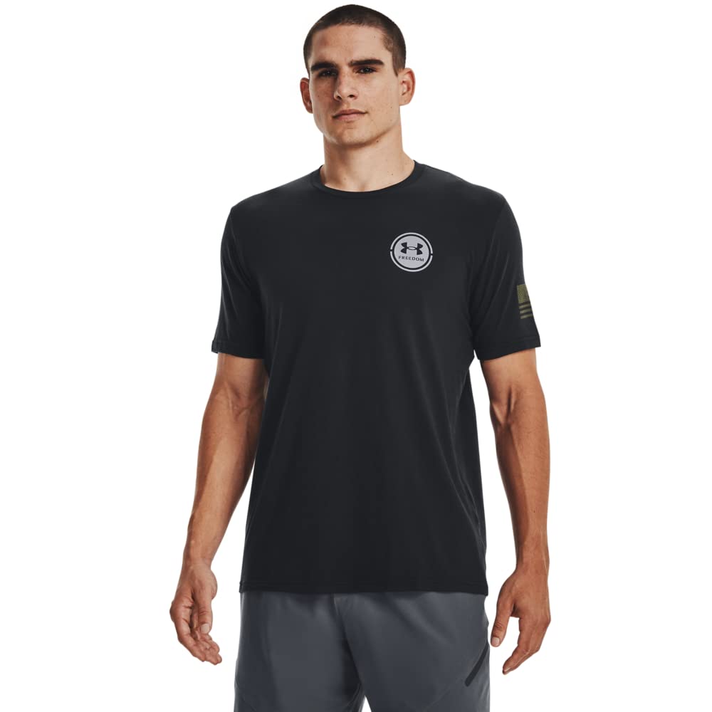 Under Armour Men's Tactical Mission Made T-Shirt, (001) Black / / Marine OD Green, XX-Large
