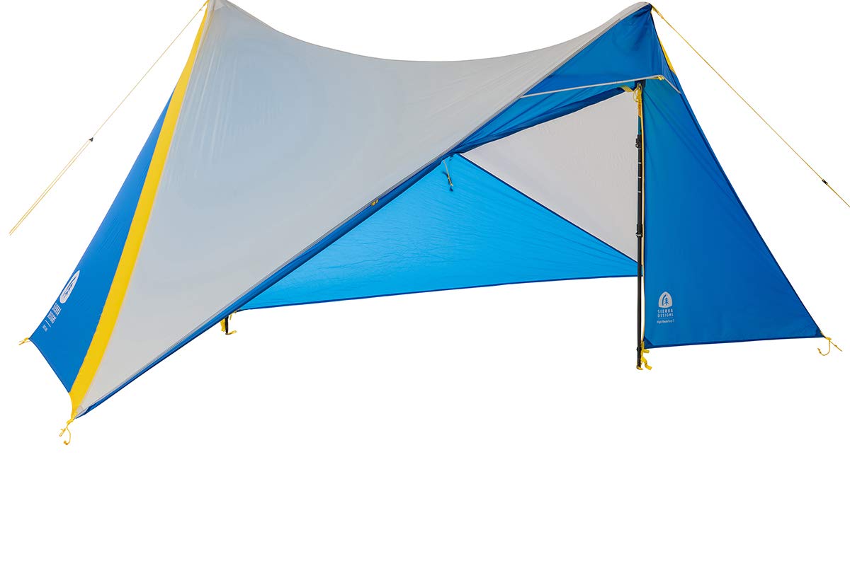 Sierra Designs High Route Tarp 2P, Two-Person Ultralight Backpacking Tarp, Minimalist Trekking Pole Design Shelter