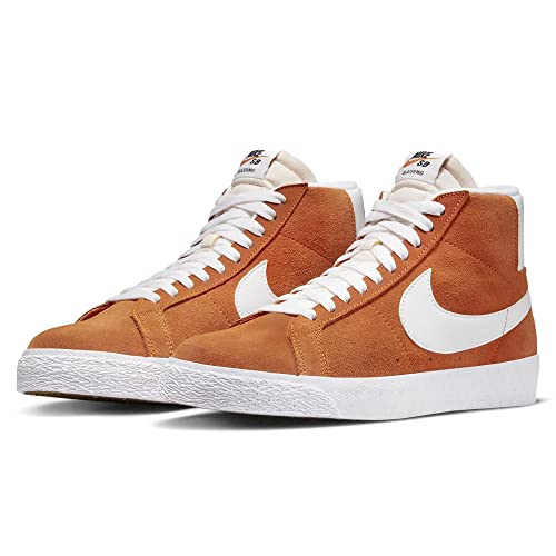 Nike Men's SB Zoom Blazer Mid Shoe (Safety Organge/White, us_Footwear_Size_System, Adult, Men, Numeric, Medium, Numeric_10)