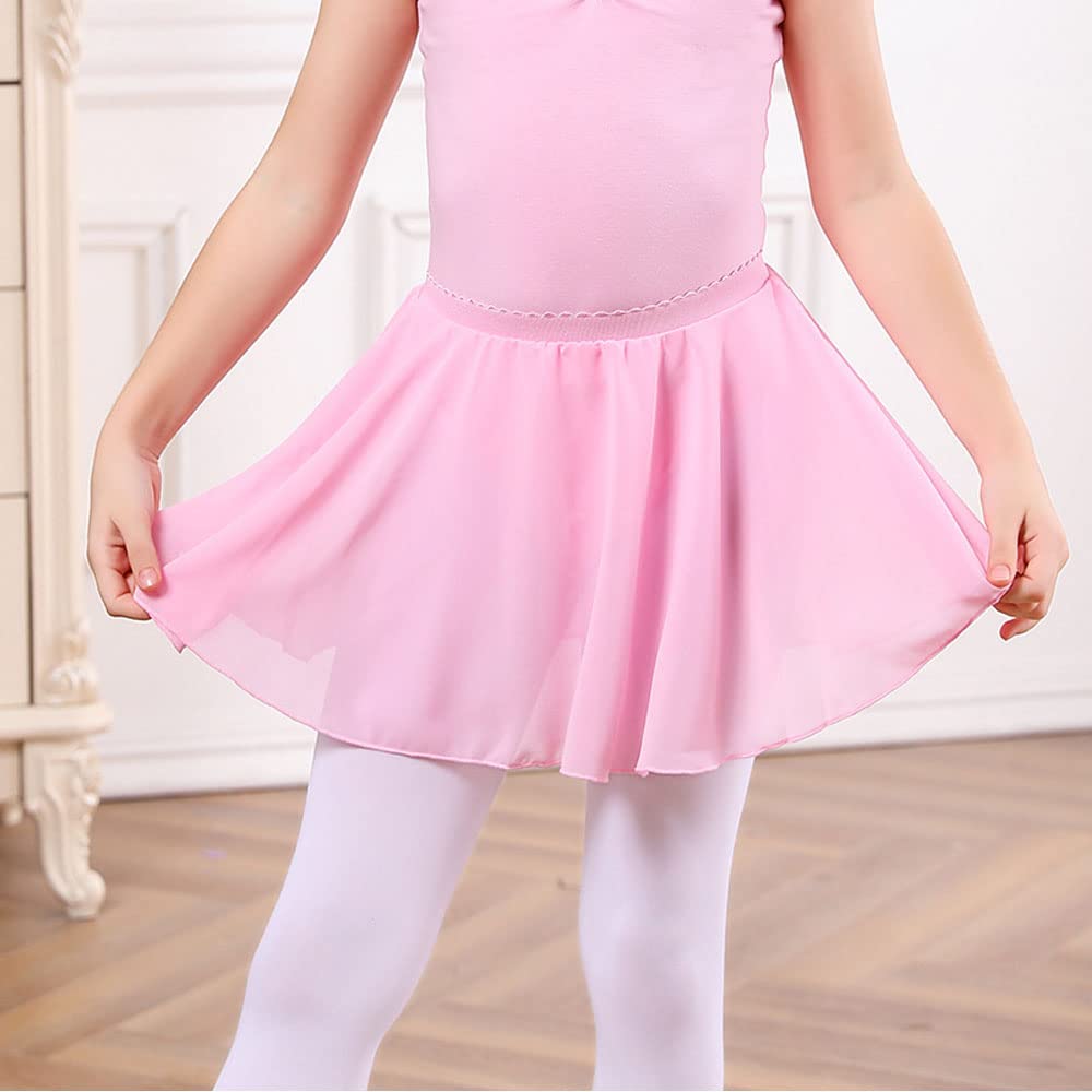 Wanlvhu Ballet Wrap Skirt Sheer Chiffon Dance Skirt for Girls Women Black