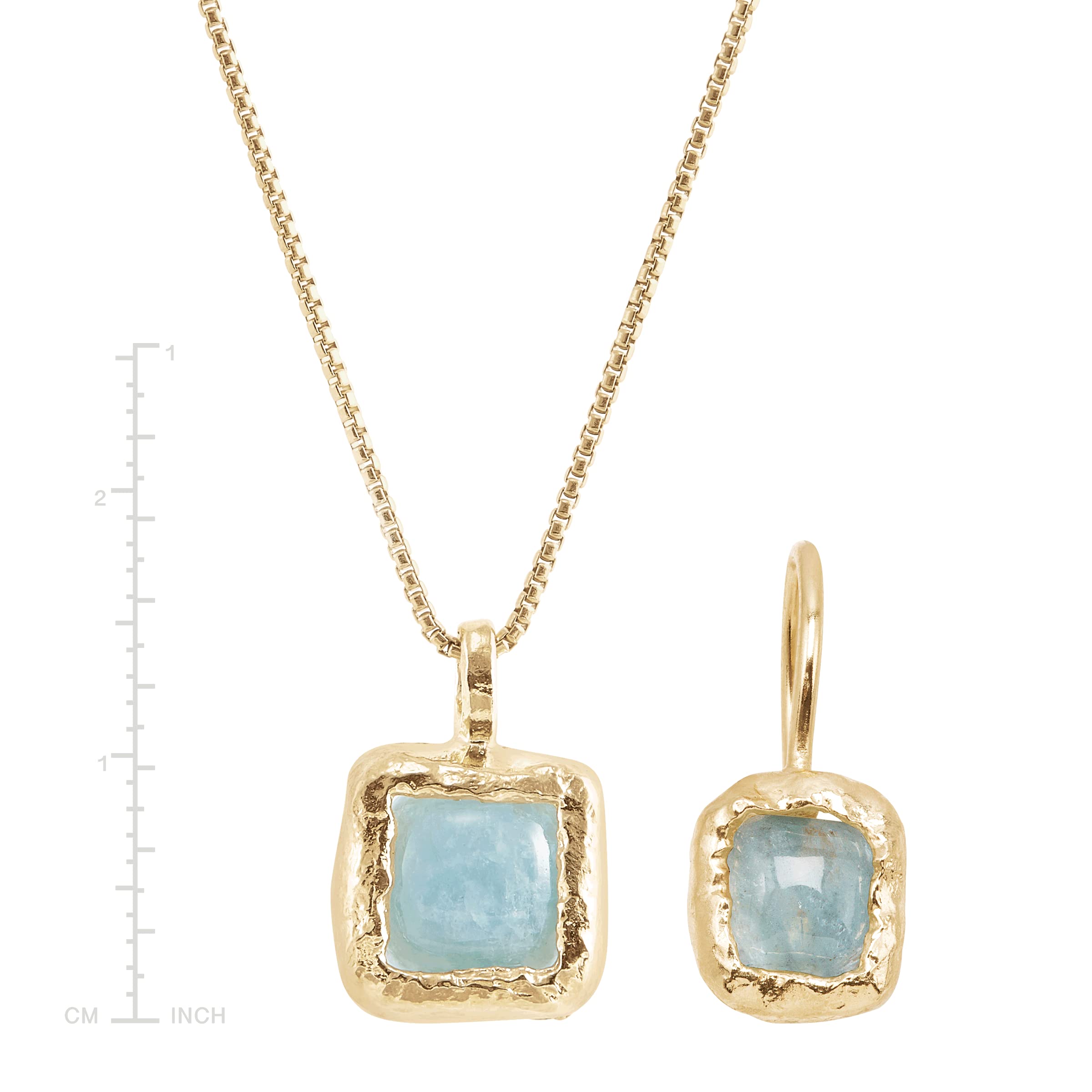 Silpada 'Mediterra' Earring & Necklace Set in 14K Gold-Plated Sterling Silver