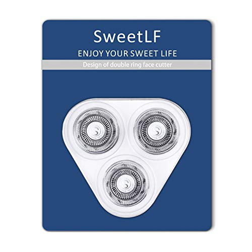 Replacement Blade 203D-6A Suitable for SweetLF Electric Shavers for Men: SWS7105 and SWS7105BK,Blue (Silber)