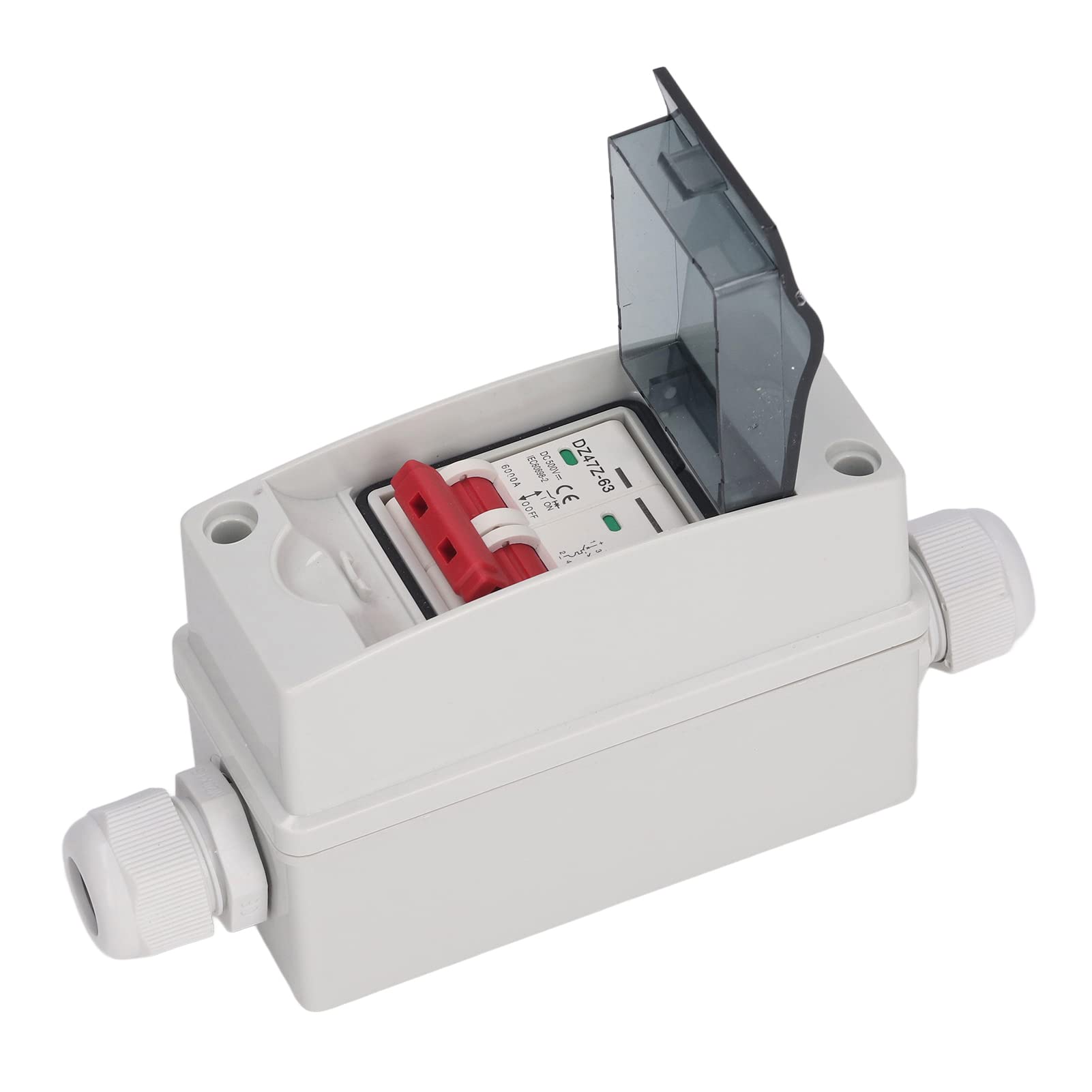 Solar PV Disconnect Switch, Photovoltaic DC Isolation Switch IP65 Waterproof Plug and Play 500V Miniature Motorhome Protector Circuit Breaker (16A)