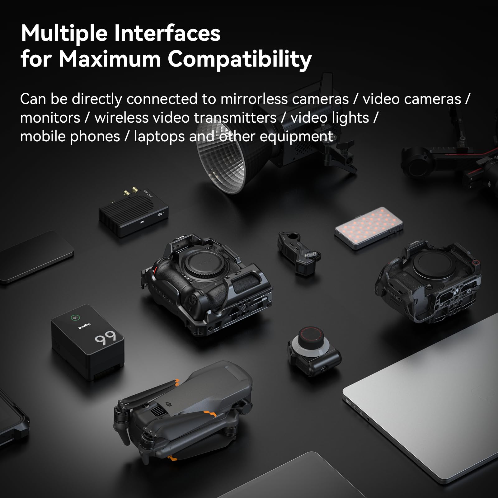 SmallRig V Mount Battery VB99 Pro, 99Wh / 6700mAh mini V-Mount Battery with PD 100W USB-C Fast Charging, with D-TAP, Dual USB-C & DC Ports, USB-A, TFT Display for Camera, Camcorder, Video Light - 4292