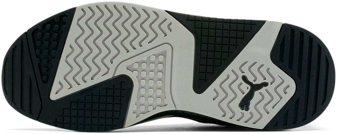 PUMA unisex adult X-ray Sneaker, Puma Black-puma Black-metallic Silver-high Rise, 10.5 US