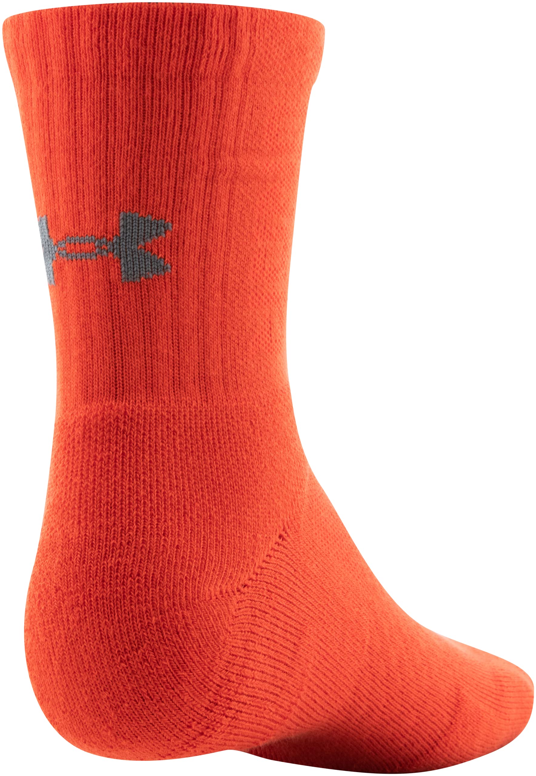 Under Armour Standard 3-Maker Mid-Crew Socks, 3-Pairs, Radio Red Assorted, Large