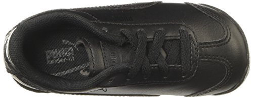 PUMA unisex child Roma Basic Sneaker, Black/Black, 10 Toddler US