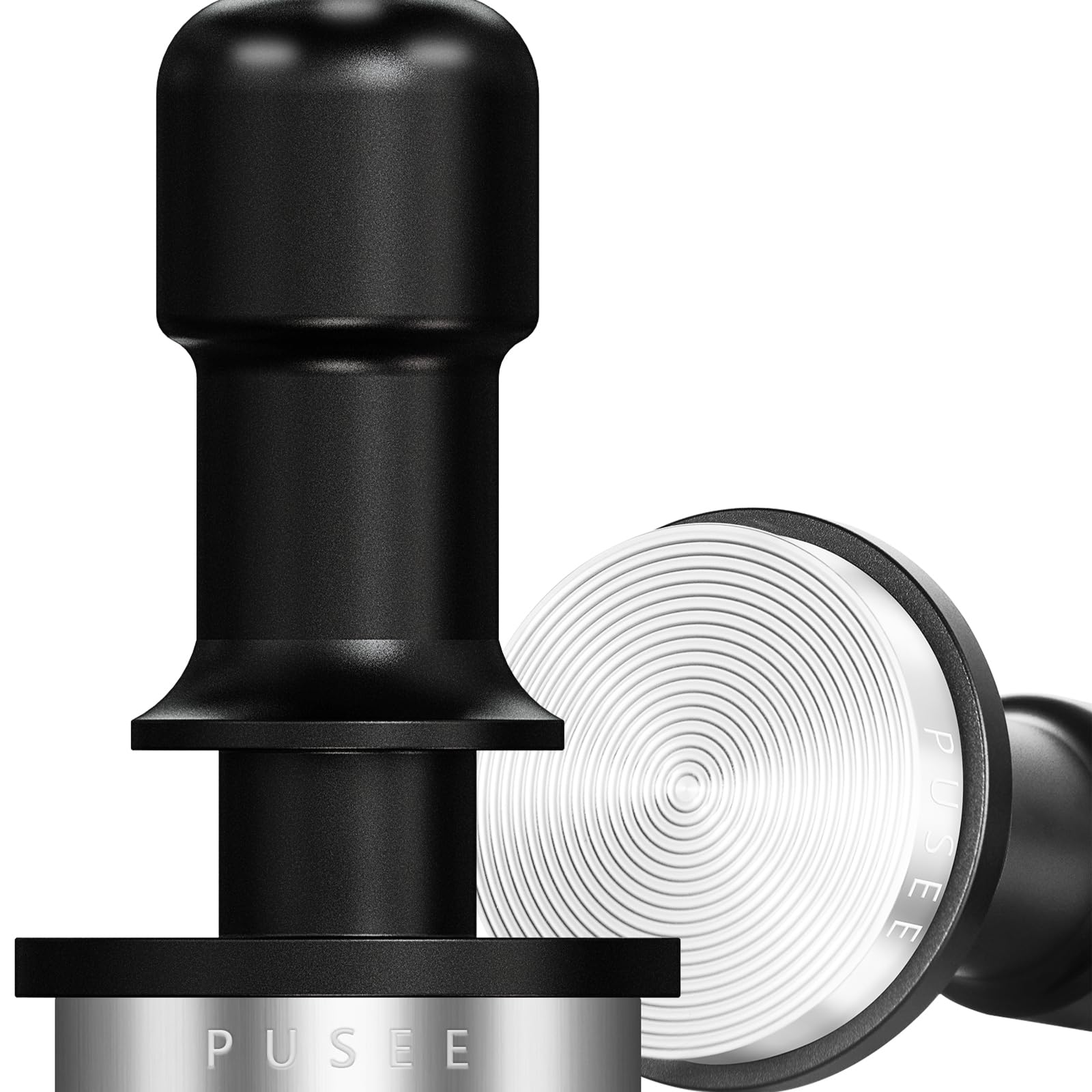PUSEE 51mm Espresso Coffee Tamper,Premium Calibrated Espresso Tamper 30lb Coffee Tamper with Spring Loaded,100% Stainless Steel Ground Tamper for Barista Home Coffee Espresso Accessories Upgrade3.0