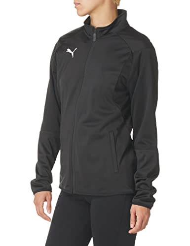 PUMA Women's Liga Training Jacket, Black-White