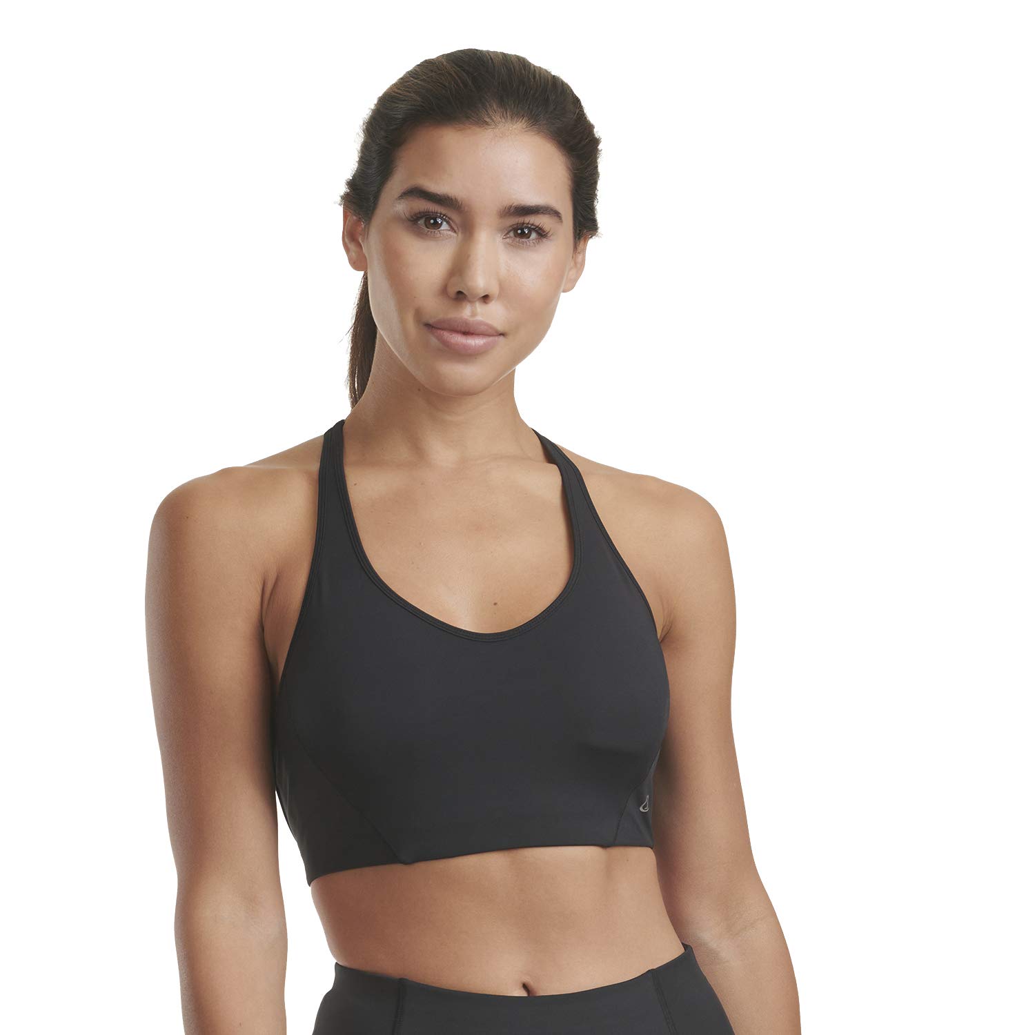 Spalding Women's Activewear Crossback Sports Bra, Regular & Plus Size, Black, L