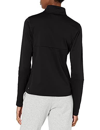PUMA womens 1/4 Liga Training 1 4 Zip Top, Puma Black/Puma White, Large US