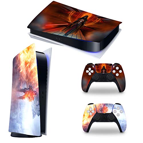 War Planets PS5 Standard Edition Whole Body Vinyl Skin Sticker Decal Cover for PlayStation 5 System Console and Controllers