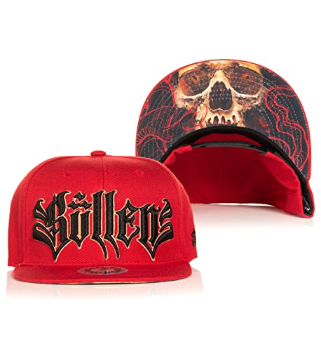 Sullen Sketchy Tattoo Lifestyle Graphic Snapback Hat Red
