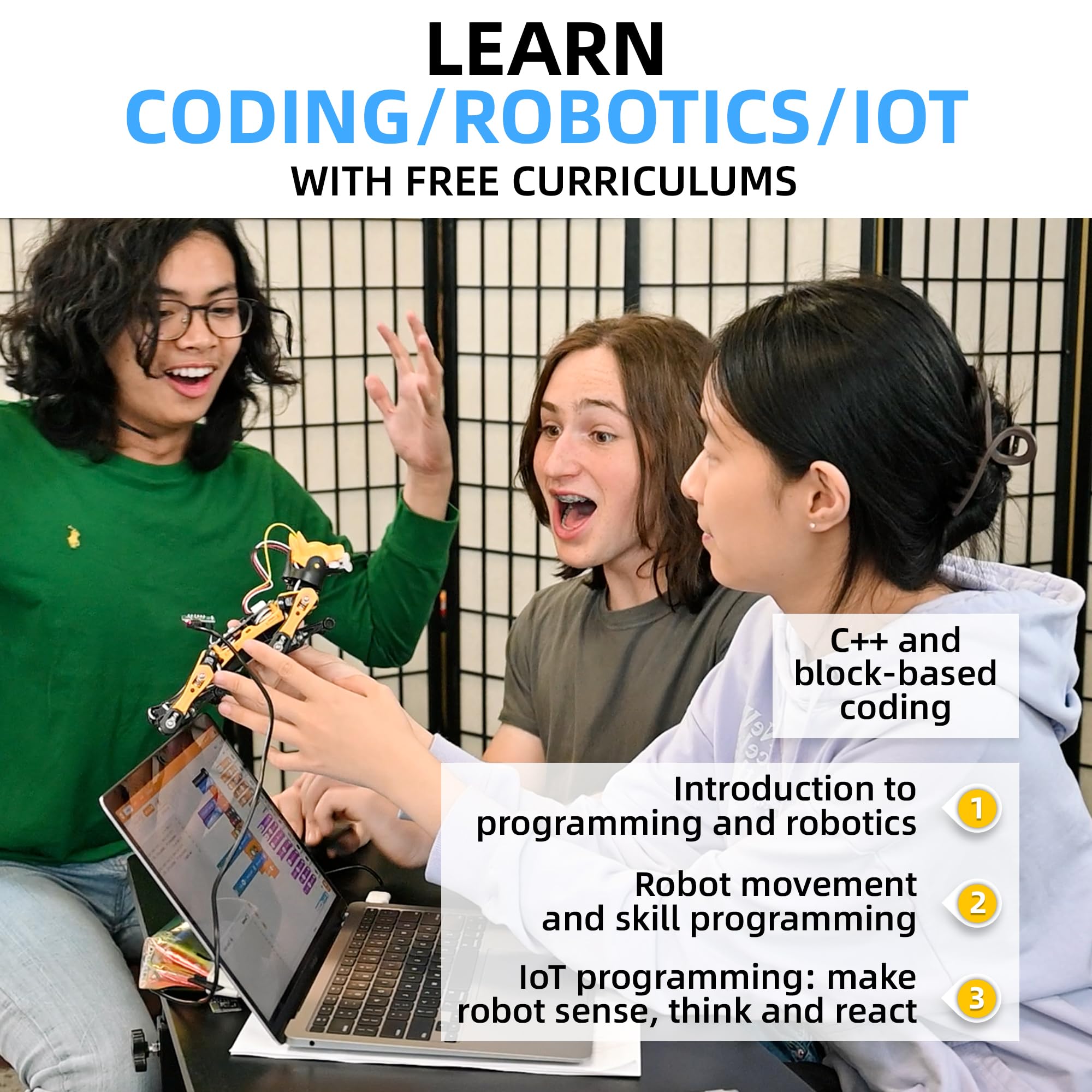 Petoi Robot Dog Bittle Robotics Kit (Construction) | Smart Robot Kit, Programmable Open Source, STEM & Robotics Education, App Control Intelligent Robot for Programmer, Developers, Geeks, & Students