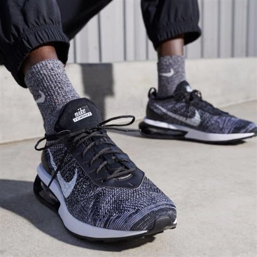 Nike Mens Air Max Flyknit Racer DJ6106 001 Oreo - Size 10 Black/White