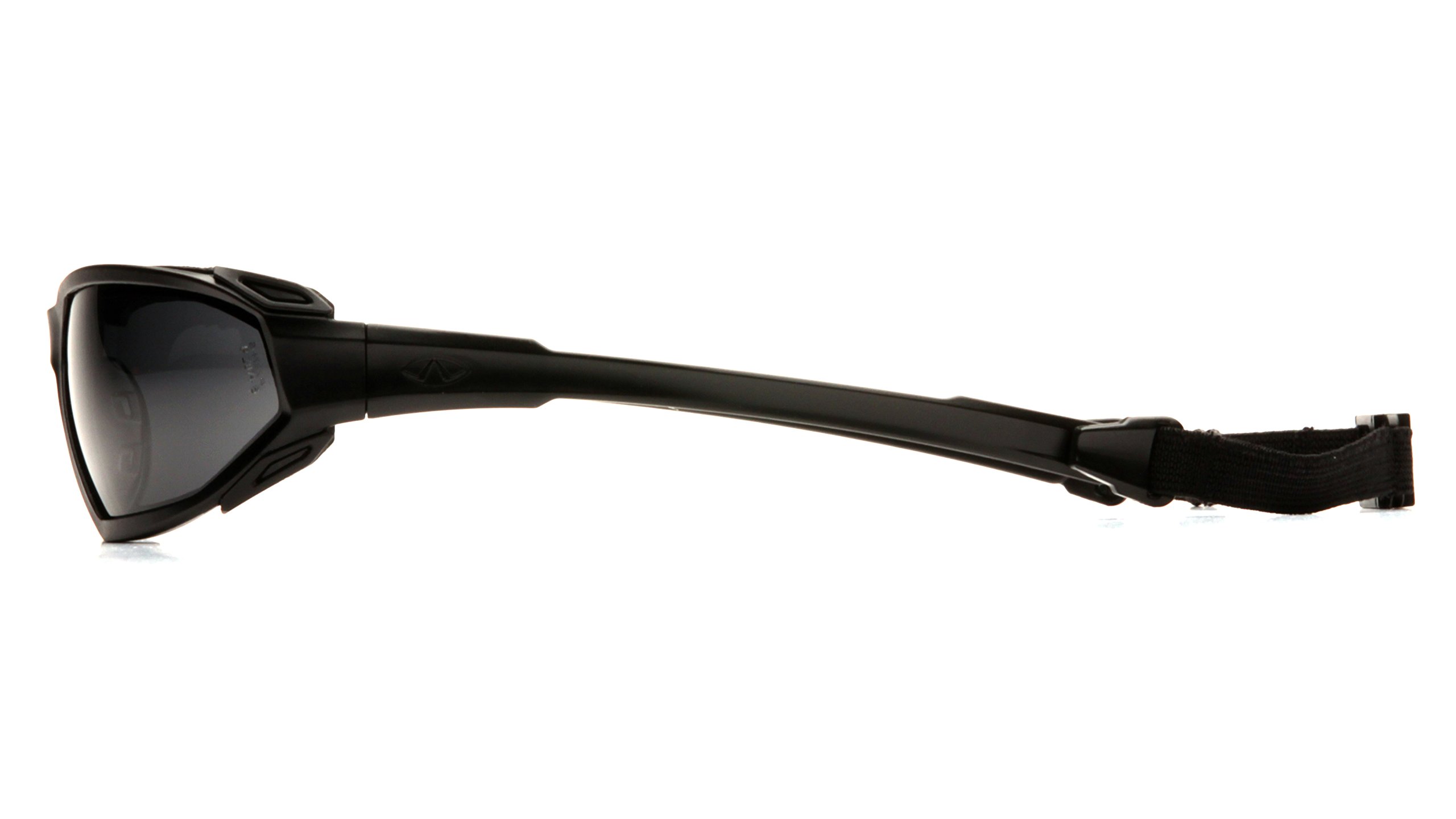 Pyramex Highlander Safety Eyewear, Gray Anti-Fog Lens With Silver/Black Frame