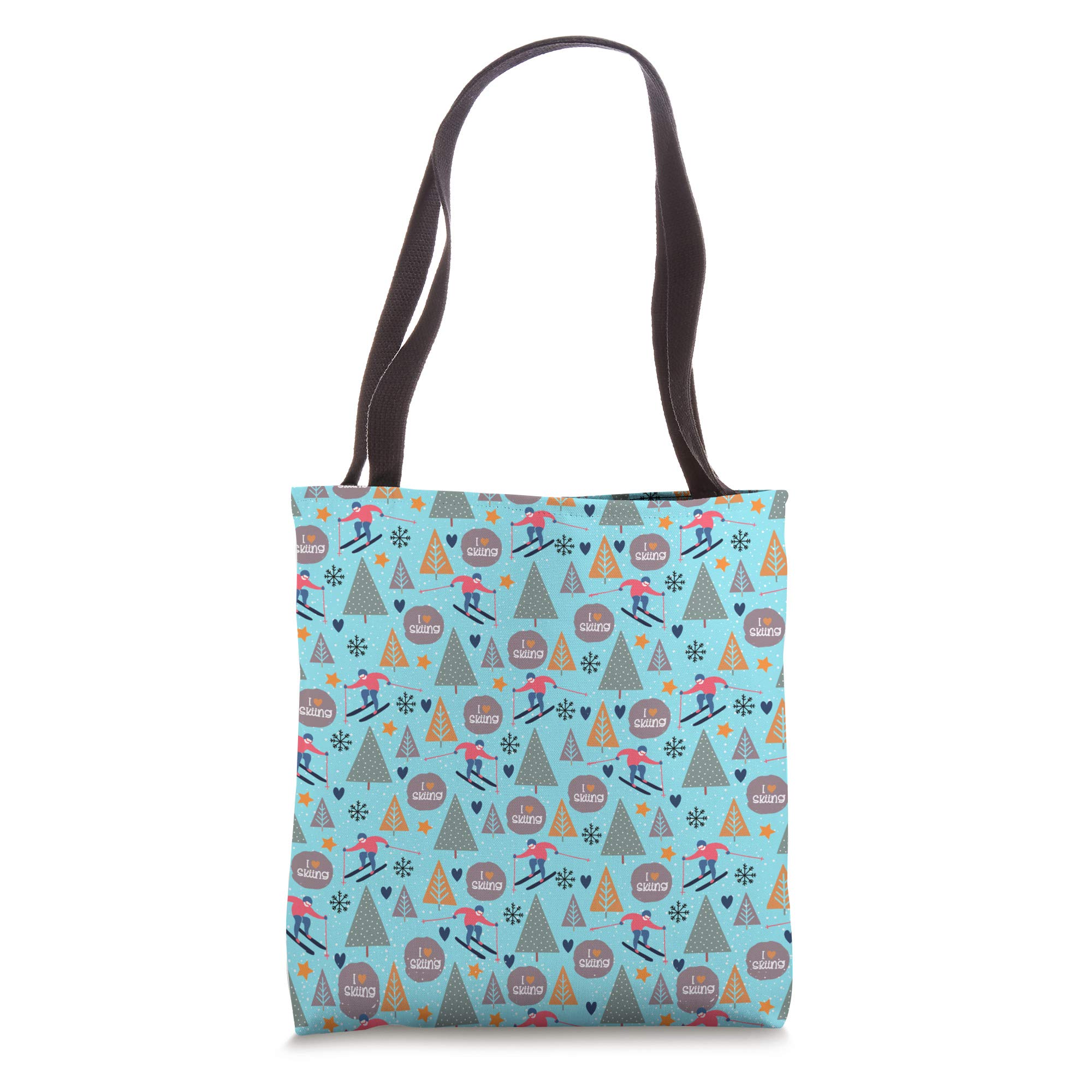 Skiing Love Ski Design Gifts For Skiers Tote Bag
