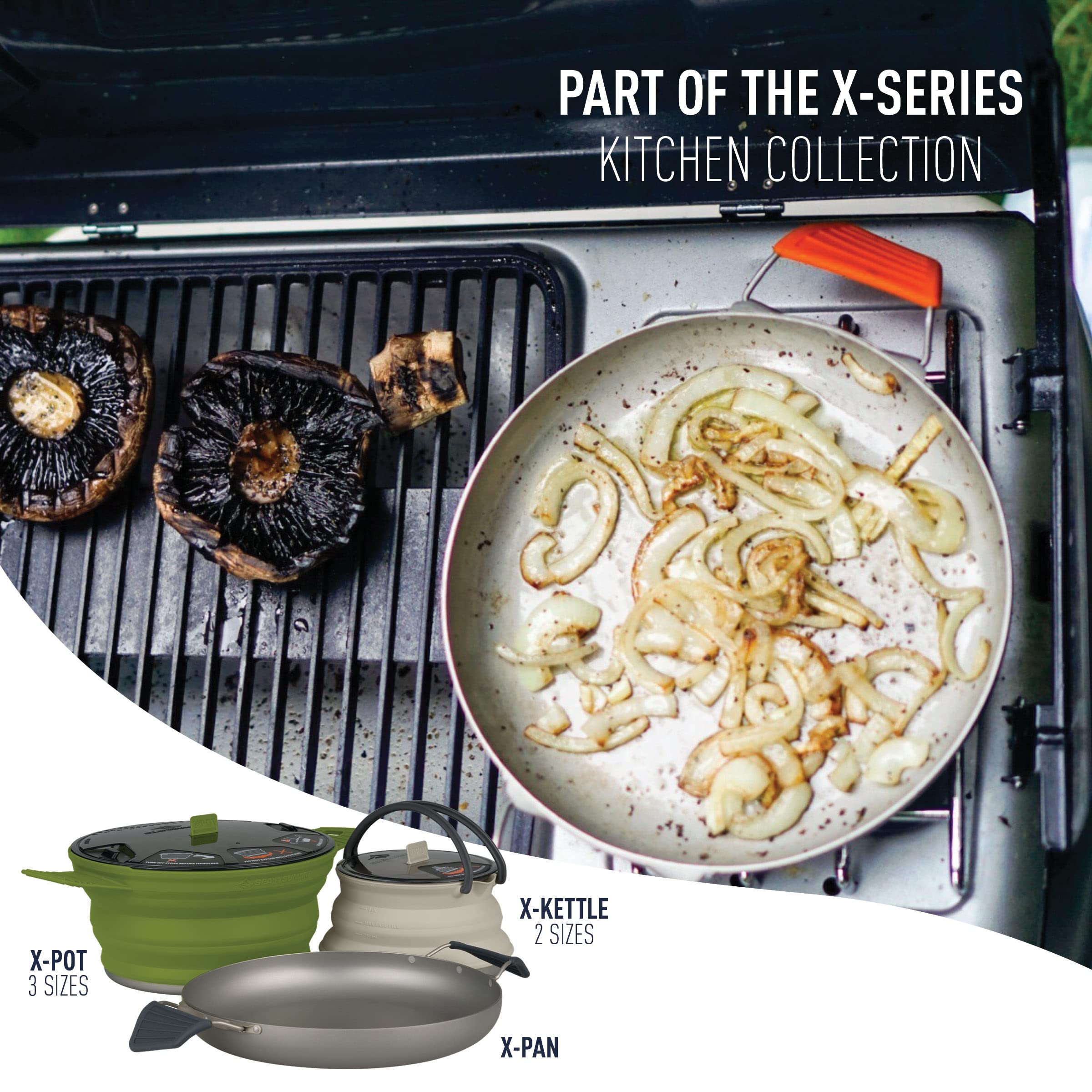 Sea to Summit X-Pan Aluminum Camping Frying Pan, 8-Inch, Grey