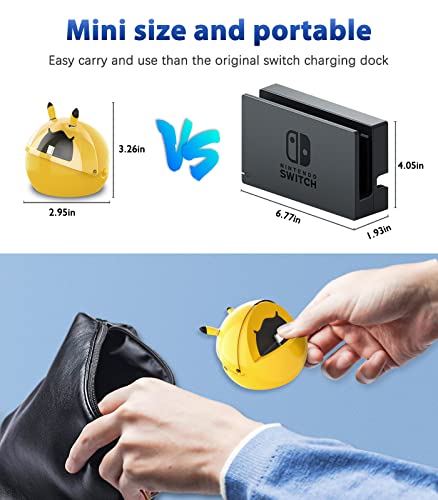 Switch Docking Station for Nintendo Switch/Switch OLED, Antank Switch Dock Replacement for Official Charging Dock,with 4K HDMI TV Adapter Portable 2 USB 3.0 Port,Nintendo Switch Docks Accessories
