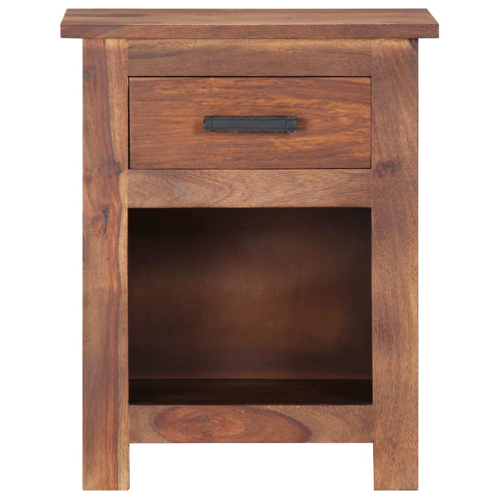 QJBSAVVA Nightstand 15.7"x11.8"x19.6" Solid Sheesham Wood,Bedroom Furniture Side Tables Sofa Side Table Suitable for Bedroom, Living Room, Office, Corridor