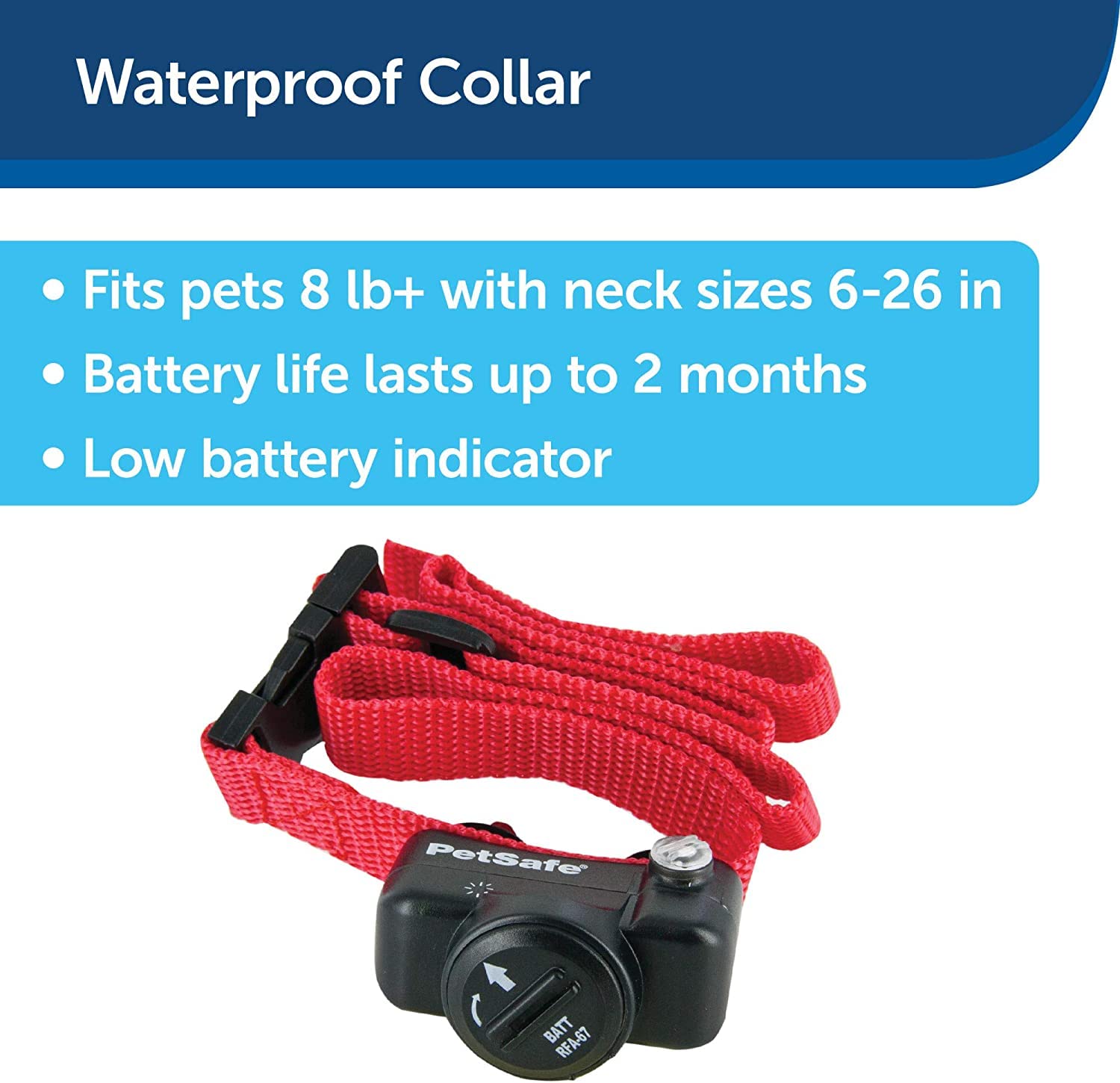 PetSafe Wireless Fence Pet Containment System, Covers up to 1/2 Acre, for Dogs Over 8 lb., 2 Waterproof Collar with Tone/Static Correction