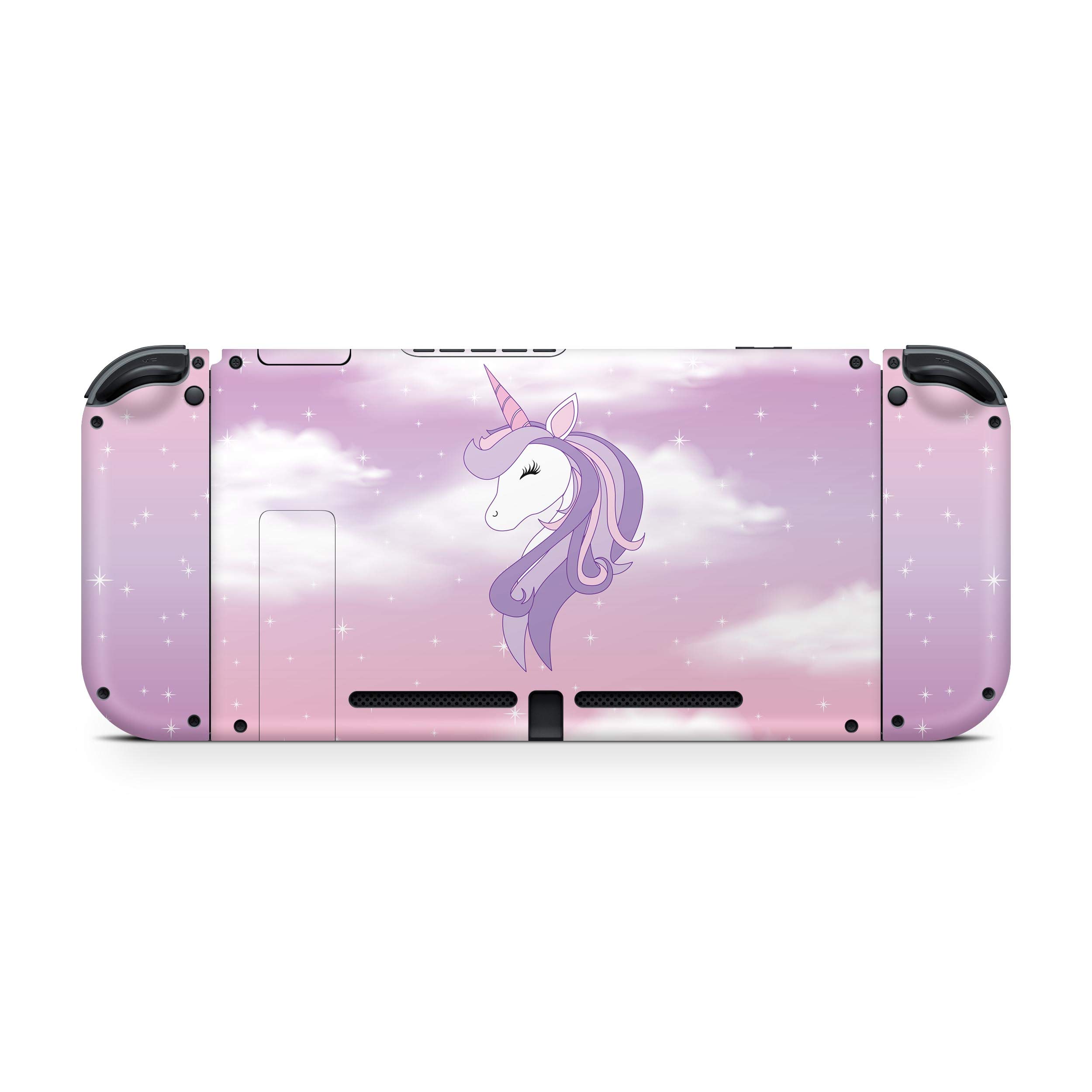 Tacky design Pink Unicorn Skin Compatible with Nintendo Switch, Vinyl 3m Sticker Switch, Full wrap Cover