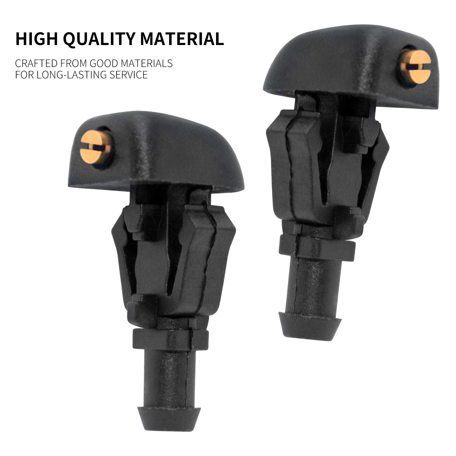 Sikawai 3W7Z17603AA 3W7Z-17603-AA Front Windshield Washer Nozzles Kit