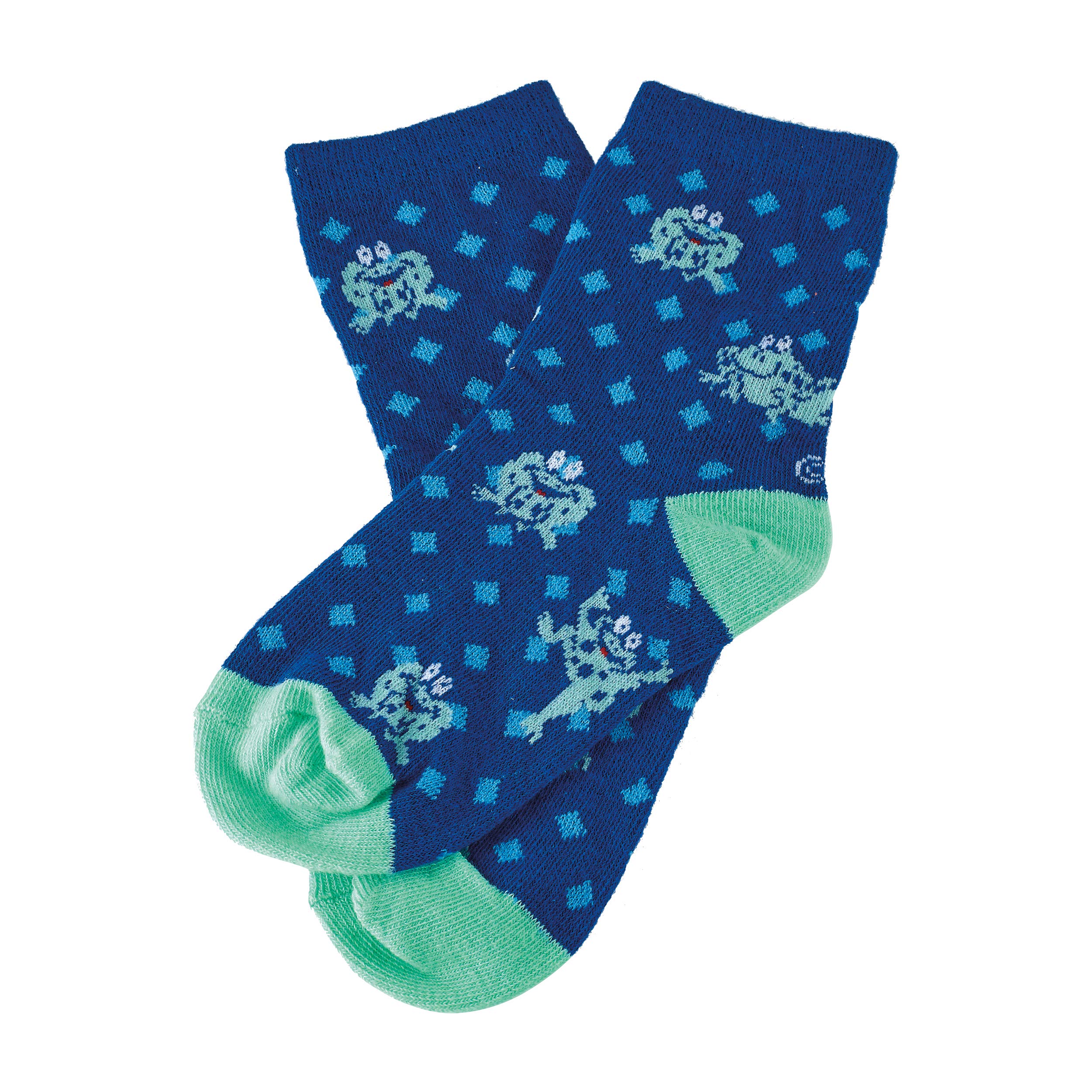 Rite Lite Passover Kids Crew Socks, Frog Design For Pesach Seder