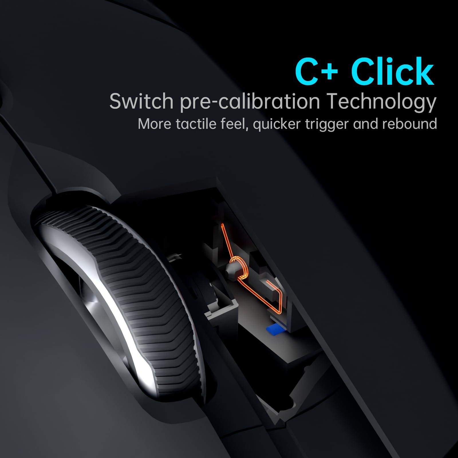 Rapoo VT9Pro Wireless Gaming Mouse - Esports Grade Performance Gaming Mice, PAW 3398 Sensor, 26000 DPI, 1ms Response Time, 68g Lightweight, 10 Programmable Buttons, Long Battery Life, Black