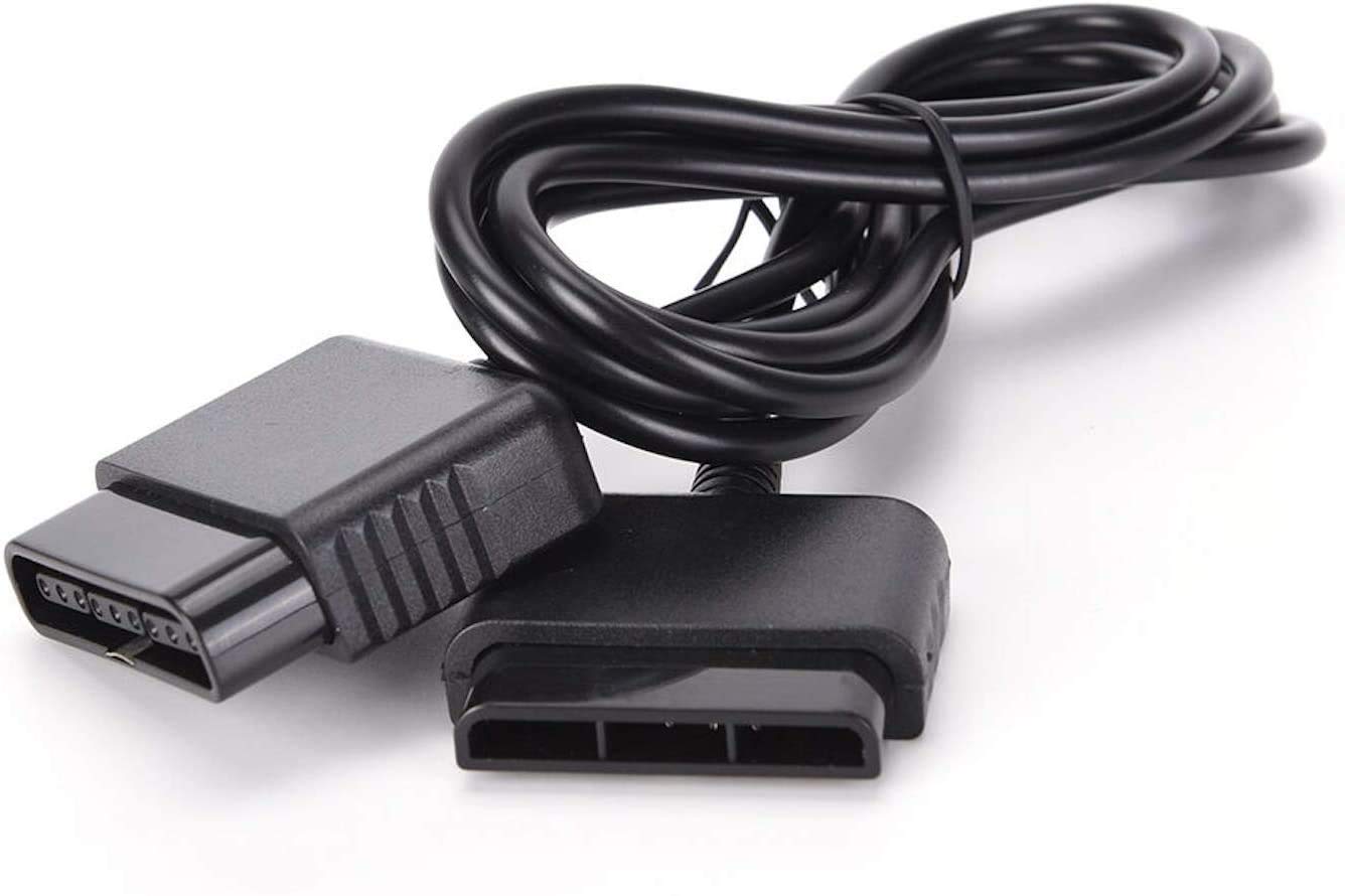 Suncala Controller Extension Cable for Playstation PS1 PS2 Controller Eextension Cord (2Pack)