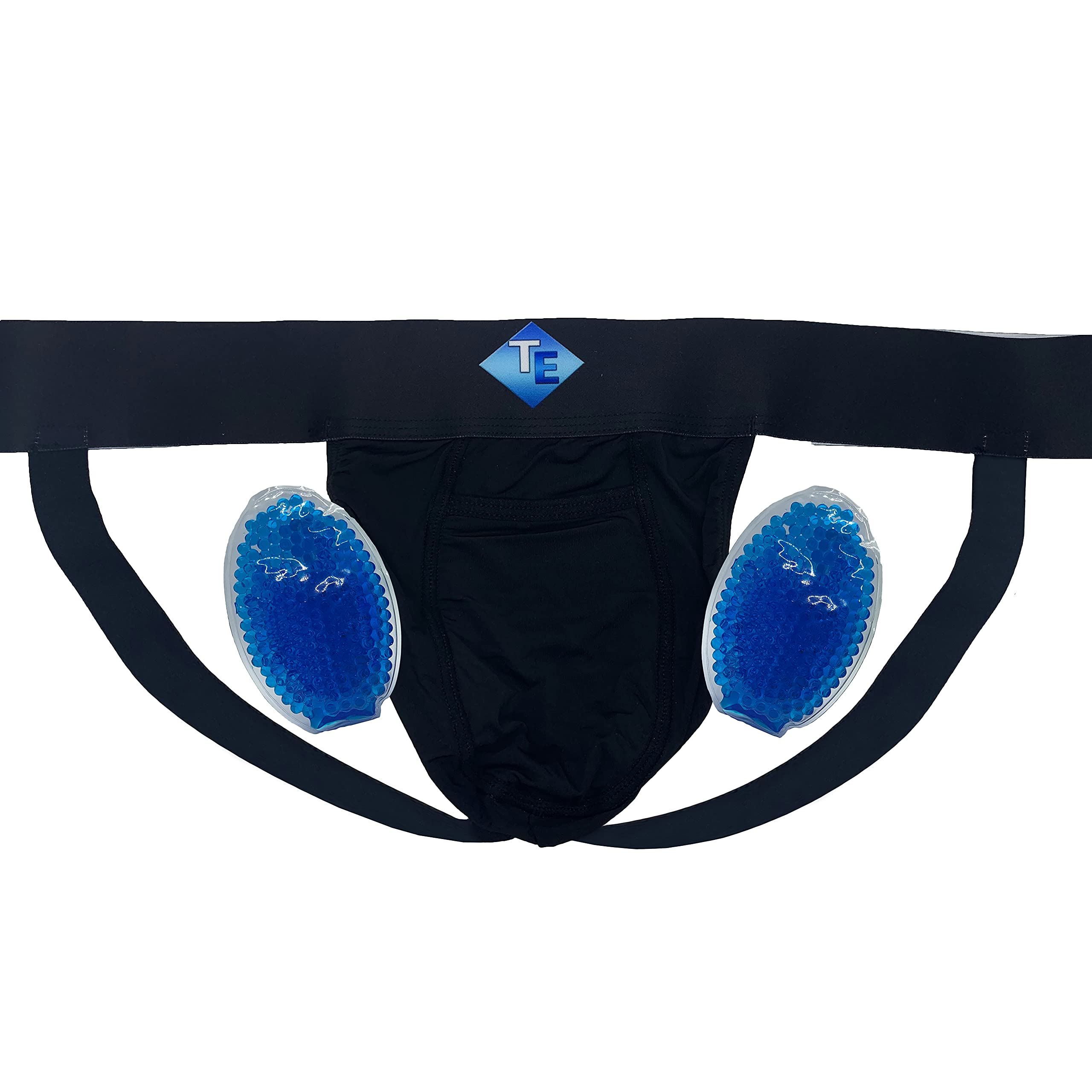 Test-Eeze Vasectomy Jockstrap with Ice Packs -Large, Black