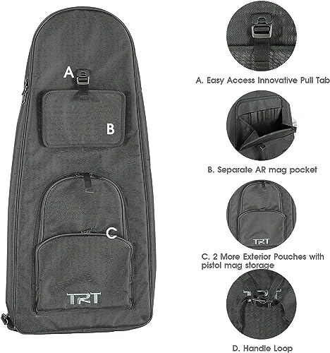 TRT Rifle Soft Case, Tactical Long Rifle Carrying Soft Protective Bag, Perfect for Storage or Transportation to Shooting Range/Hunting Site/Outdoor Tactical Rifle Backpack - 36"