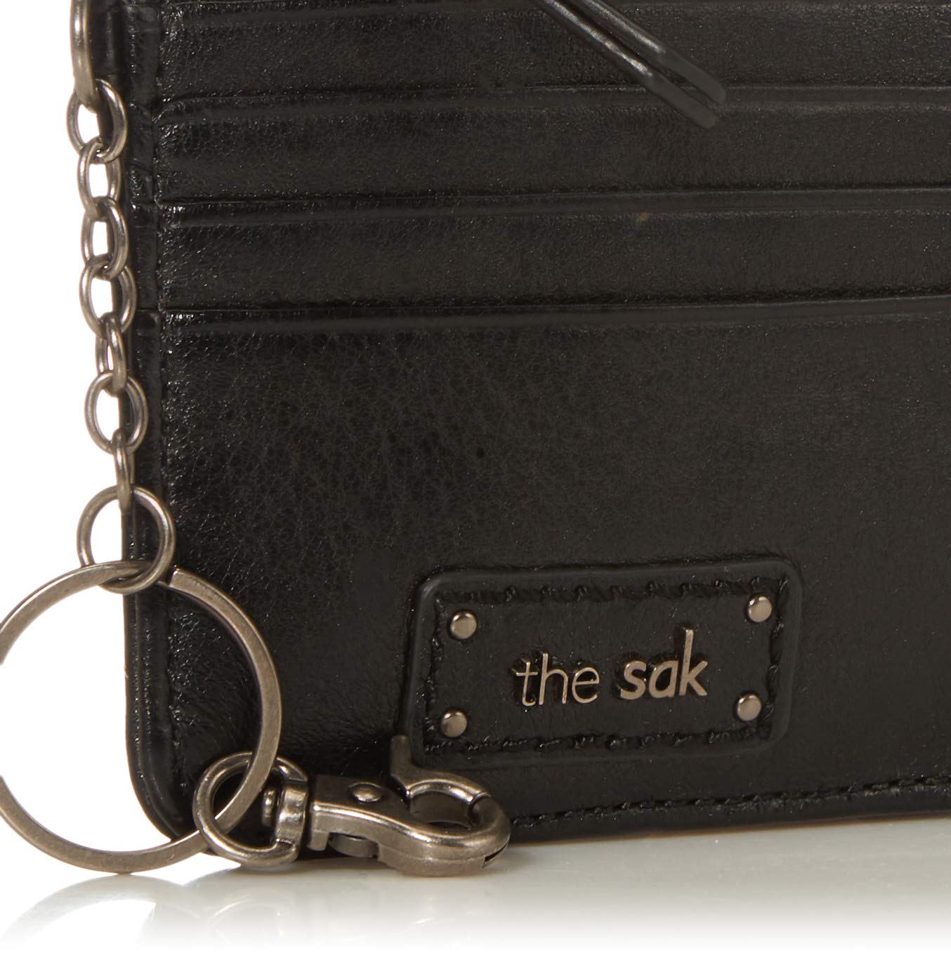 The Sak mens Leather, Keychain, & Iris Card Wallet in Leather Elevated Everyday Purse with Keychain Includes Credit Card Holders C, Dusty Blue Ii, One Size US
