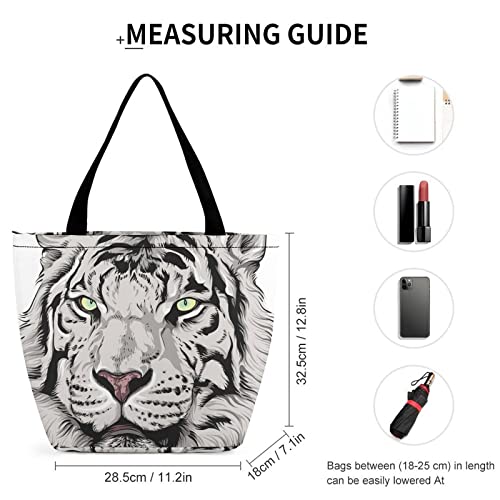 Wangsxing Handbag Women Tiger Shopping Tote Shoulder Bag