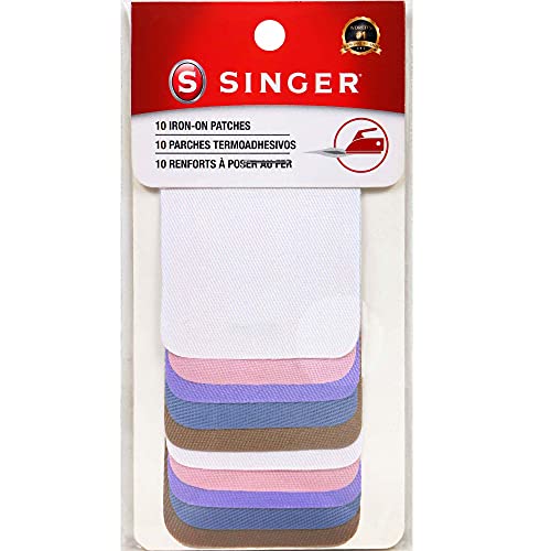 SINGER Iron-On Patches Pastel Set, Set of 10