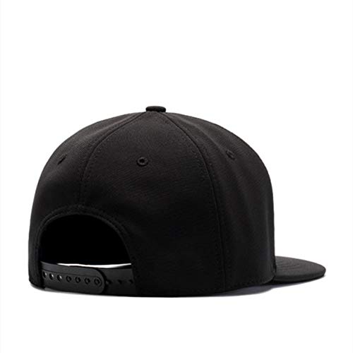 Snapback Hats for Men Baseball Cap Adjustable Flat Bill Trucker Dad Gift Skull Hat Skeleton Hand Snap Backpack Skateboard Hats for Boys Teen Black